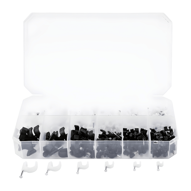 Parkside Assorted Cable Clips, 264 Pieces – EUROPEAN HOUSE HOLD
