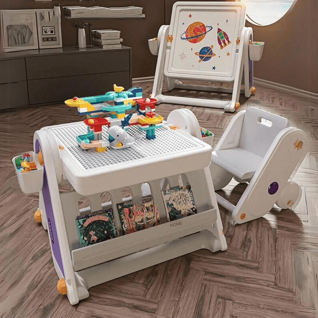 Adjustable Desk And Chair For Kids Study drawing board baby Table And